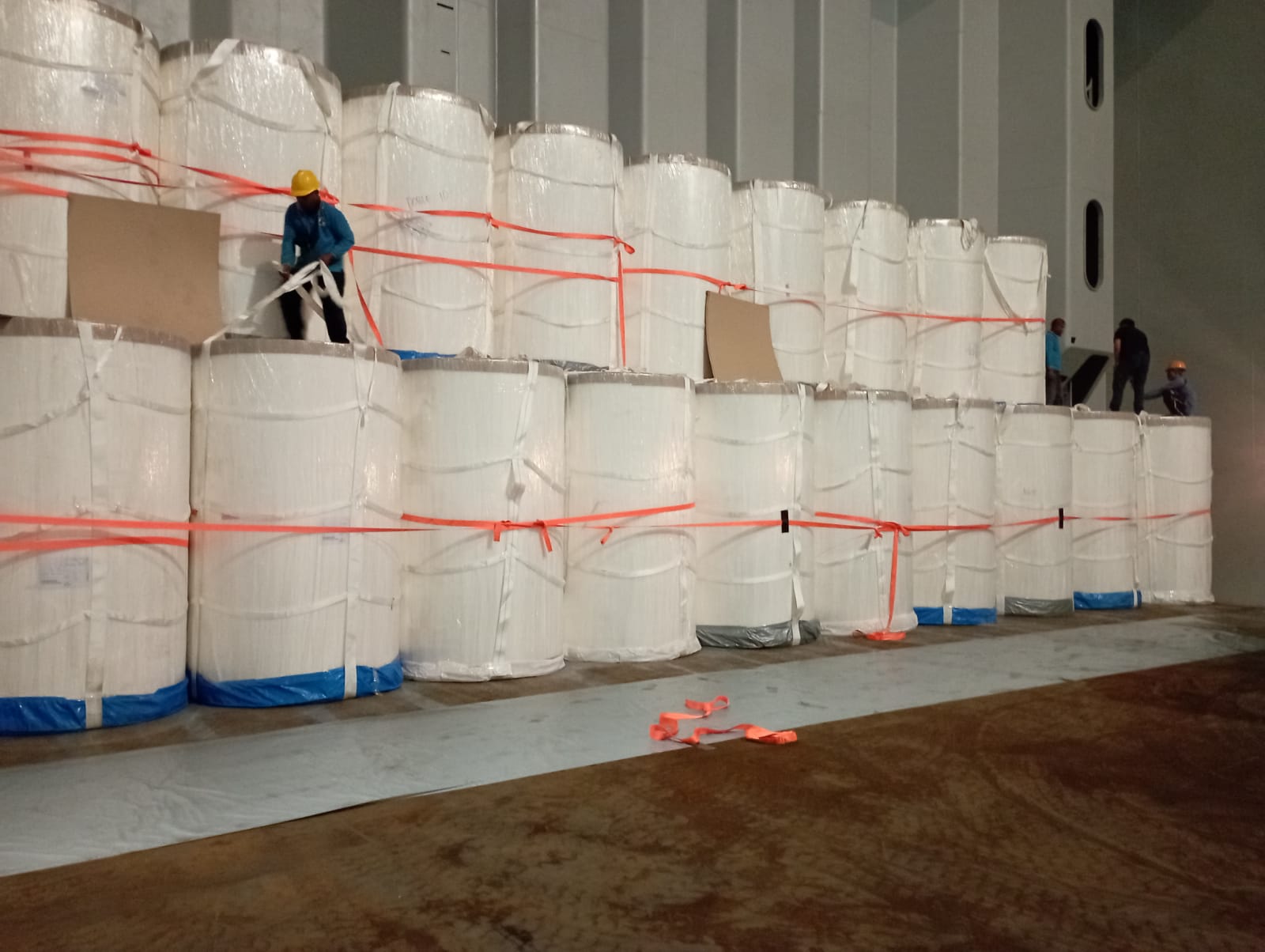 Loading survey of a shipment of Jumbo Tissue Paper Roll | Surveyor Samudra